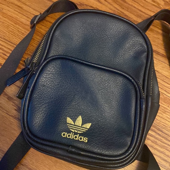 adidas | Bags | Leather Adidas Backpack | Poshmark